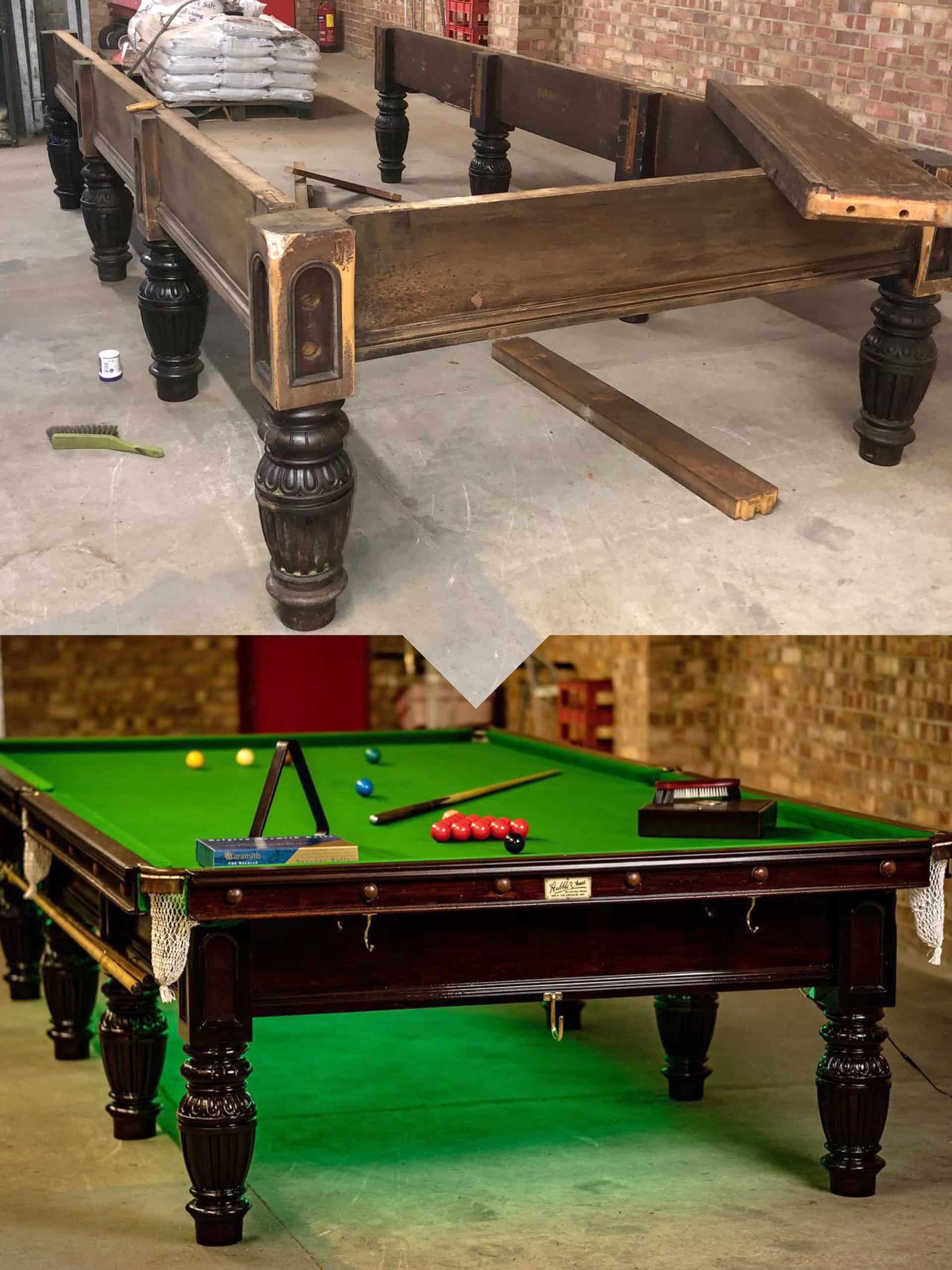 Calor Funds Snooker Table Restoration Project